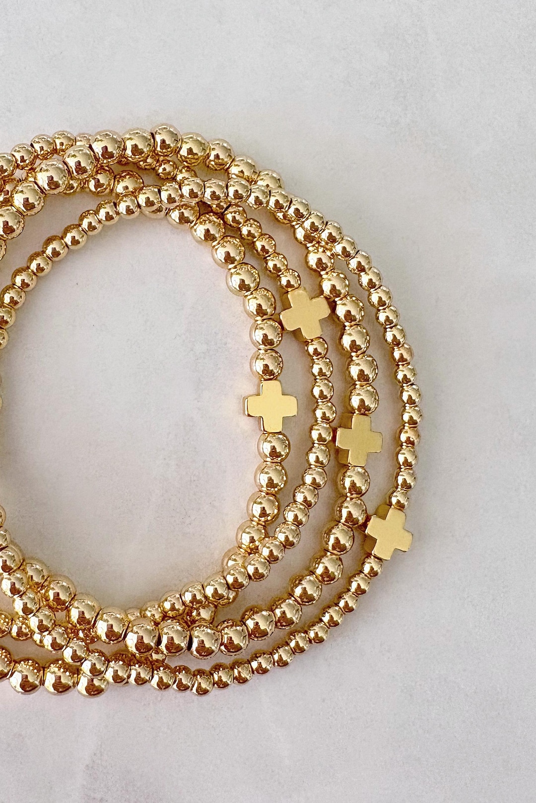 The Signature Gold Cross Collection | Gold Cross Bracelet | Cross ...