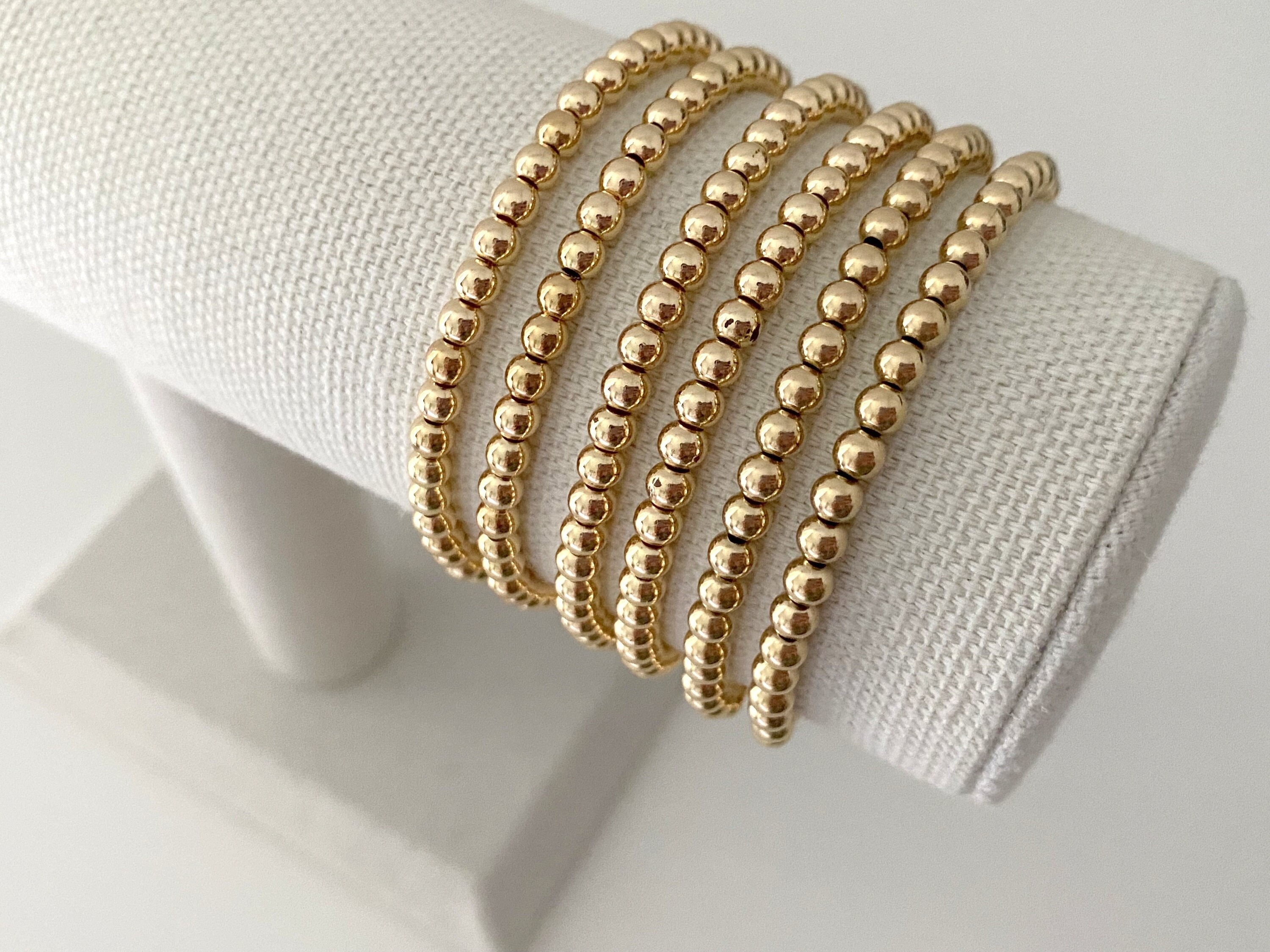 14k Gold Plated Stacking Bracelets | Stackable Bracelets | Stacking ...
