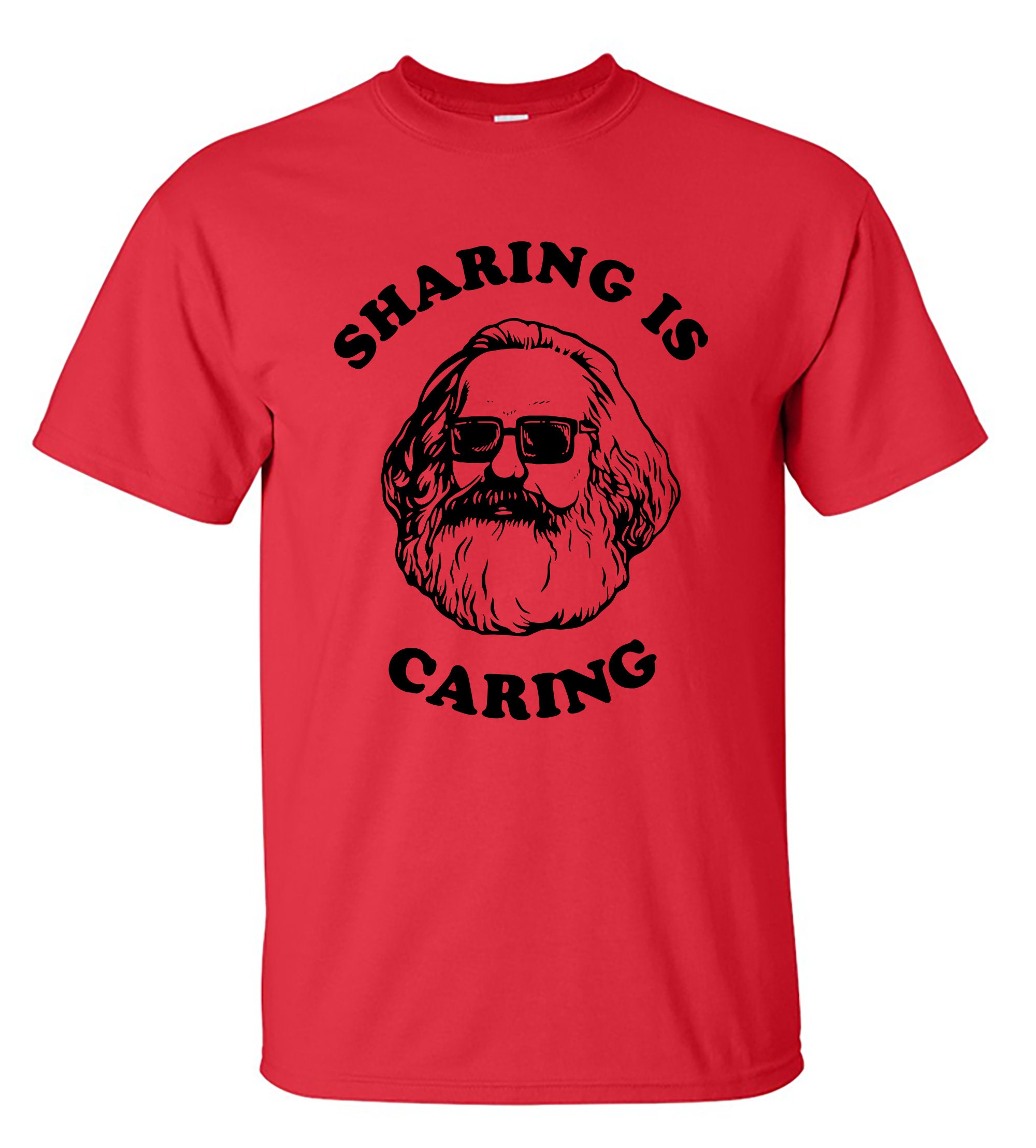 Sharing is Caring Karl Marx Socialist Funny Leftist T-shirt, Socialism ...