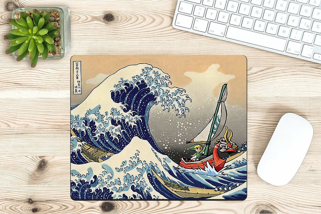 The Great Wave off Kanagawa Mousepad Link Inspired Shirt, Sailor Boat ...
