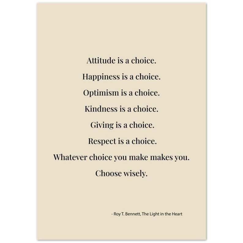 Roy T. Bennett, the Light in the Heart Quote Print - Etsy