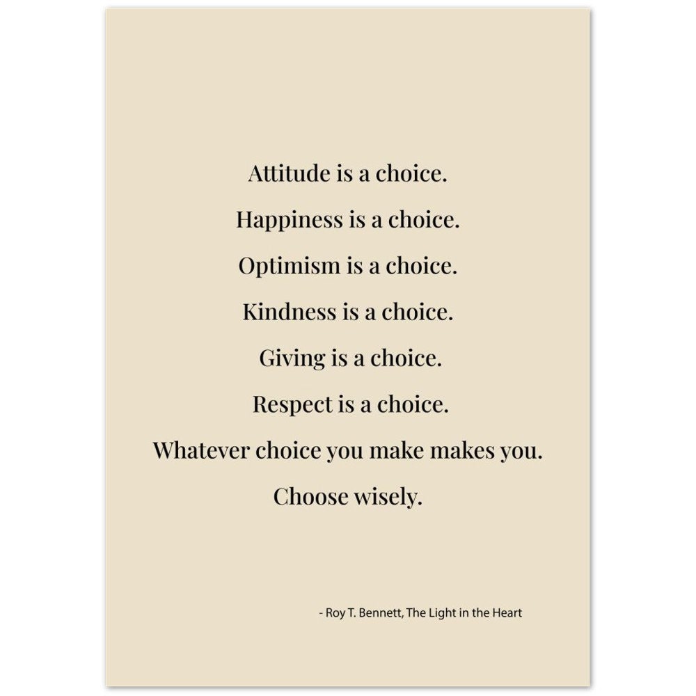 Roy T. Bennett, the Light in the Heart Quote Print - Etsy