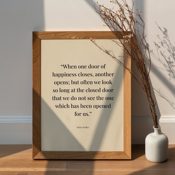 Helen Keller Print Quote Poster Appreciate What You Have | Etsy