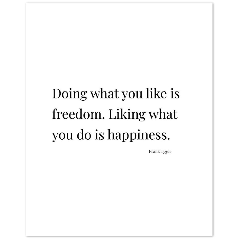 Frank Tyger Motivational Quote Poster for Office - Etsy