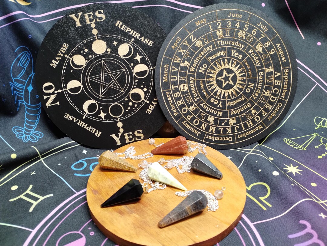 Pendulum Board & Pendulum Set, Divination, Pendulum, Spirit ...