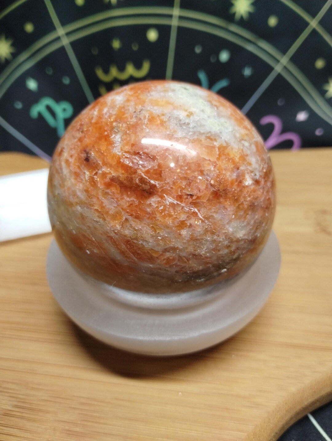 Sunstone 2.5 In. Sphere, Crystals, Leo, Sun, Fire, Abundance, Chakras ...