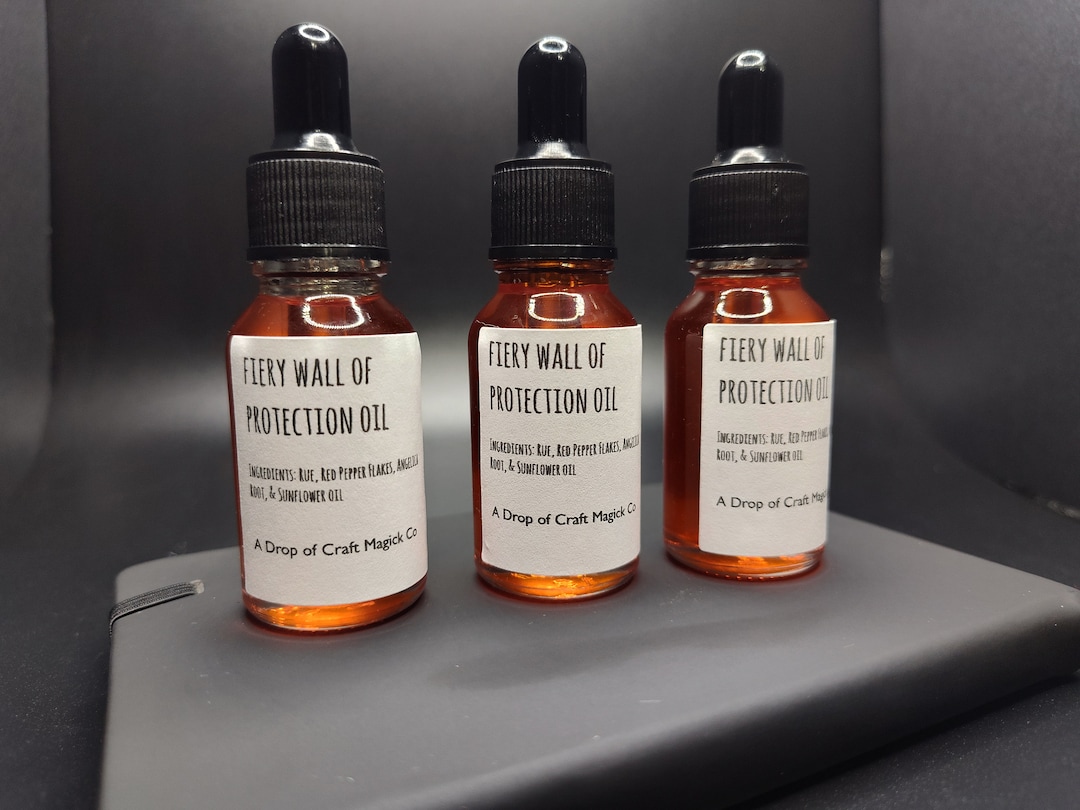 Fiery Wall of Protection Oil - Etsy