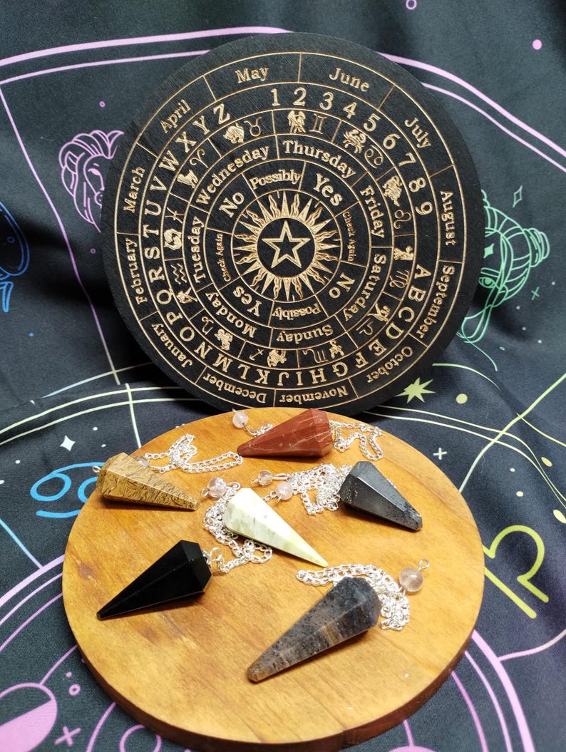 Pendulum Board & Pendulum Set, Divination, Pendulum, Spirit ...