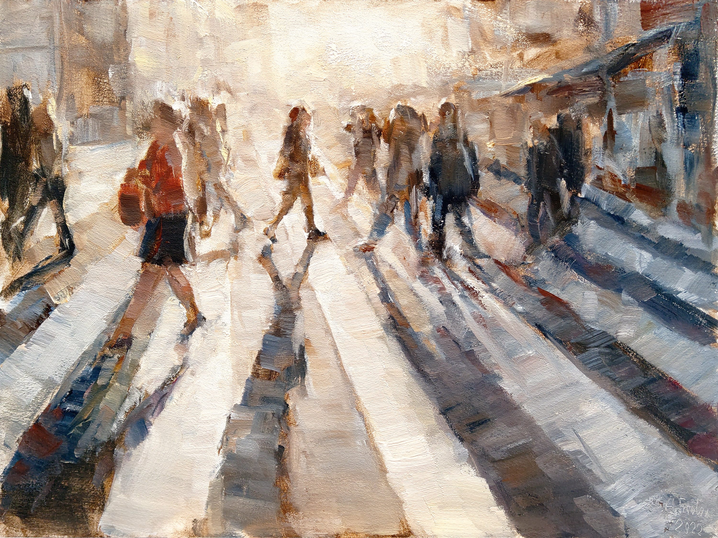 City Light, Contemporary Impressionism, Downloadable Original Oil ...