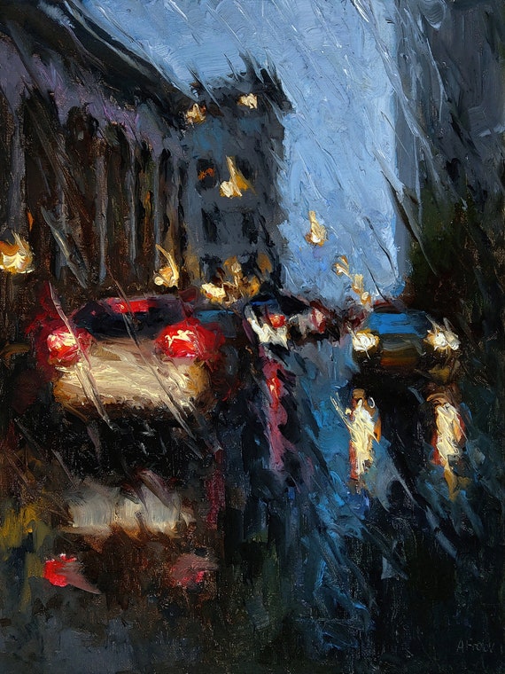 Night Cars Painting