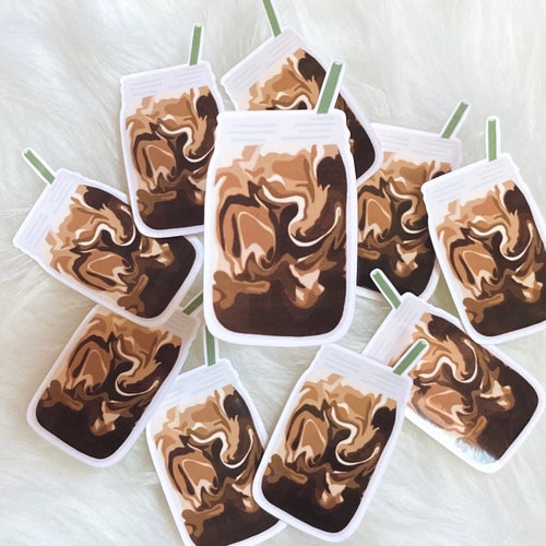 Cold Brew Coffee Sticker Cold Brew Crew Coffee Lover Iced - Etsy