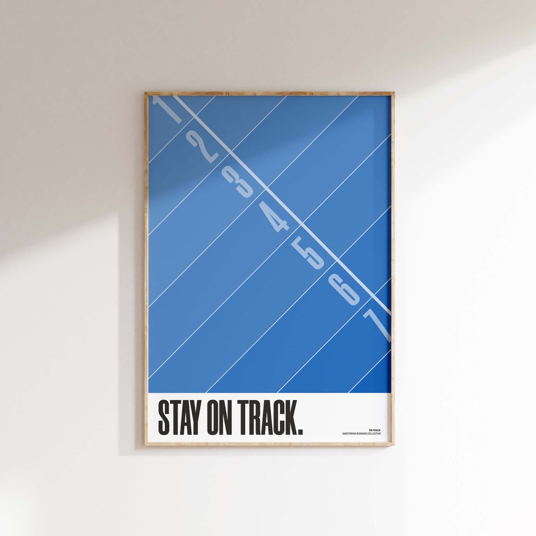 Running Print • Running Poster • Athletics Track • Sports Print • Wall ...