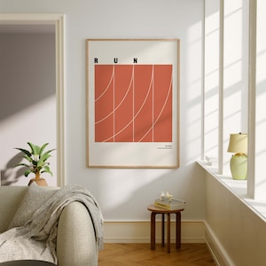 Running Print • Running Poster • Athletics Track • Sports Print • Wall ...