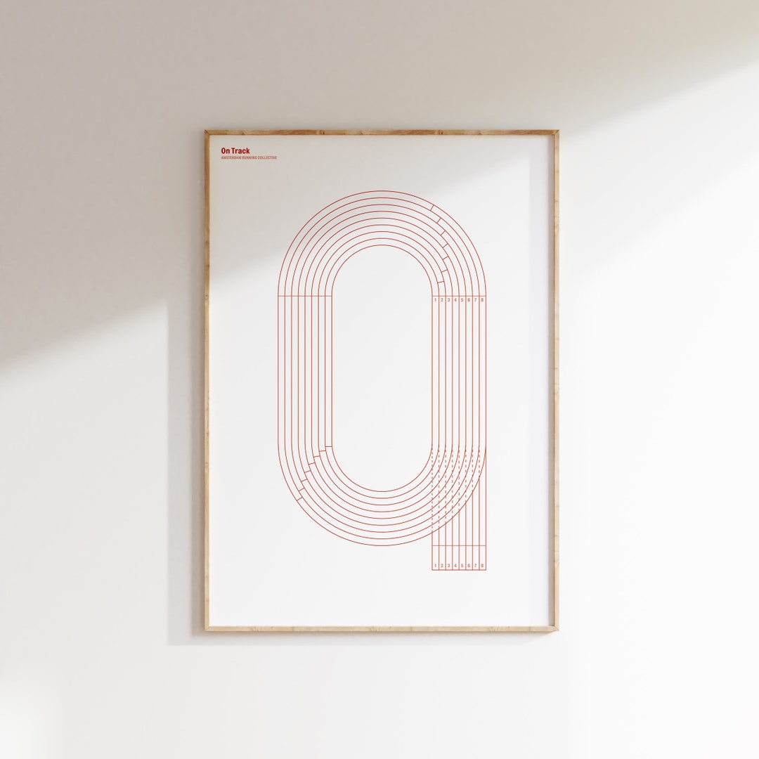 Running Print • Running Poster • Athletics Track • Sports Print • Wall ...