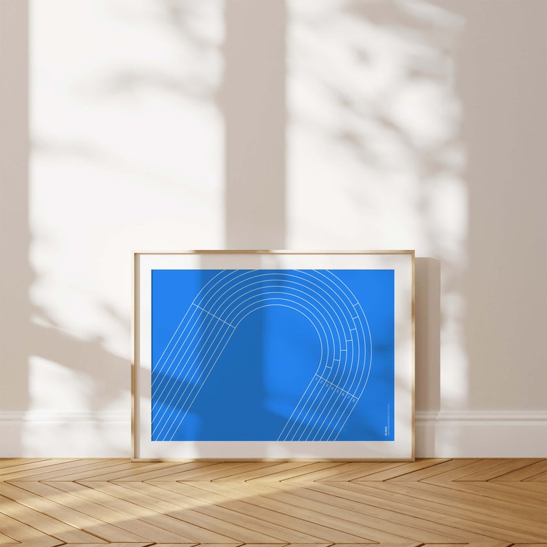 Running Print • Running Poster • Athletics Track • Sports Print • Wall ...