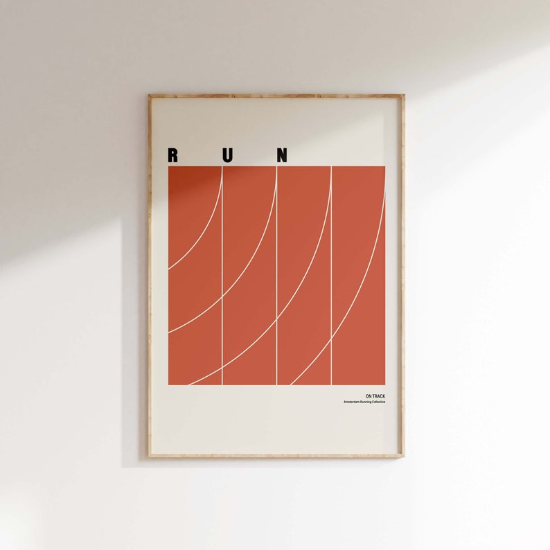 Running Print • Running Poster • Athletics Track • Sports Print • Wall ...