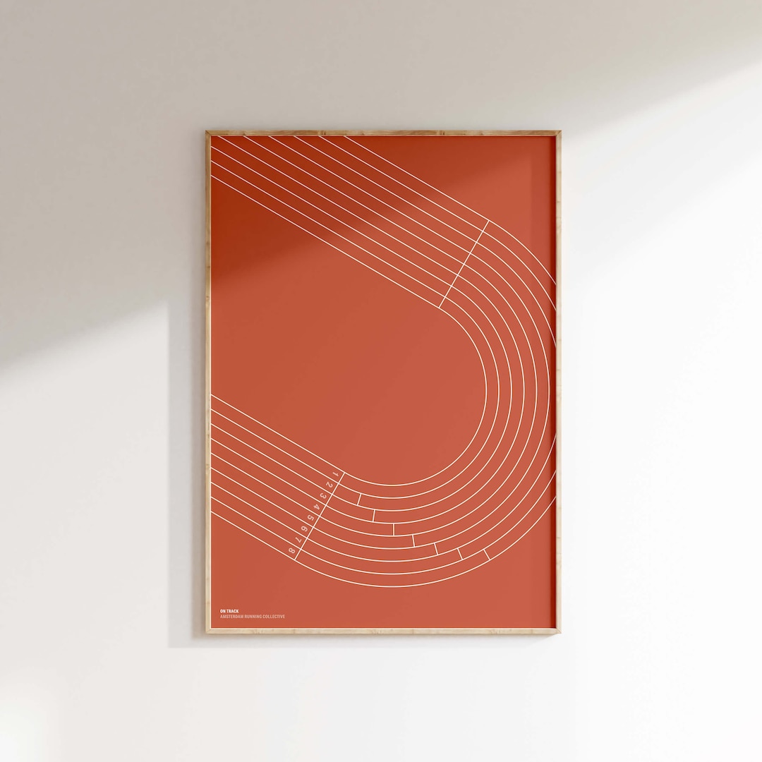 Running Print • Running Poster • Athletics Track • Sports Print • Wall ...