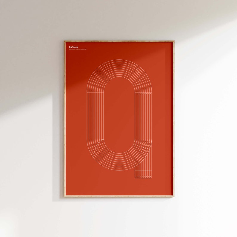 Running Print • Running Poster • Athletics Track • Sports Print • Wall ...