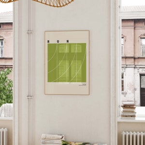 Running Print • Running Poster • Athletics Track • Sports Print • Wall ...
