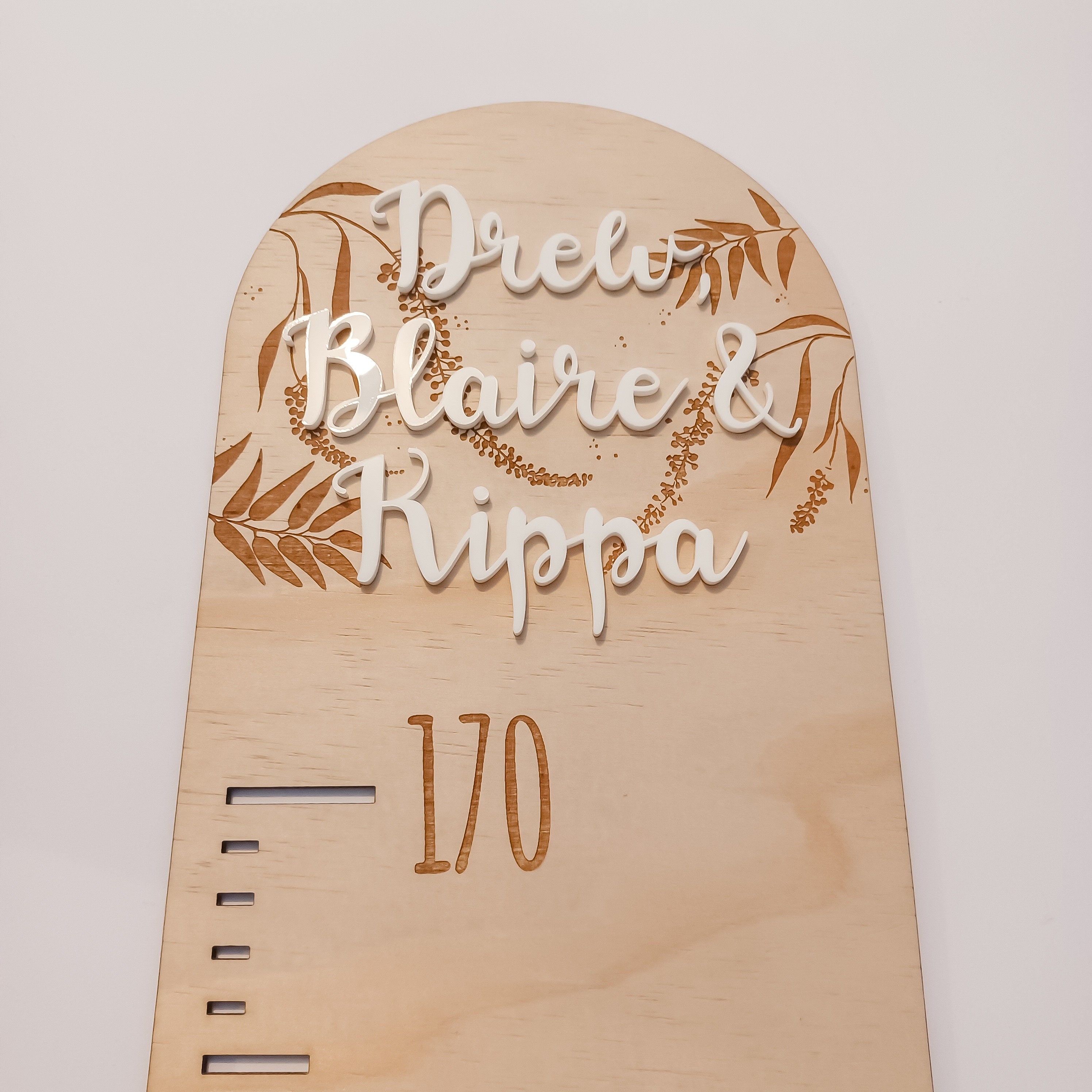 Wooden Australian Natives Height Chart | Growth Chart | Height Ruler ...