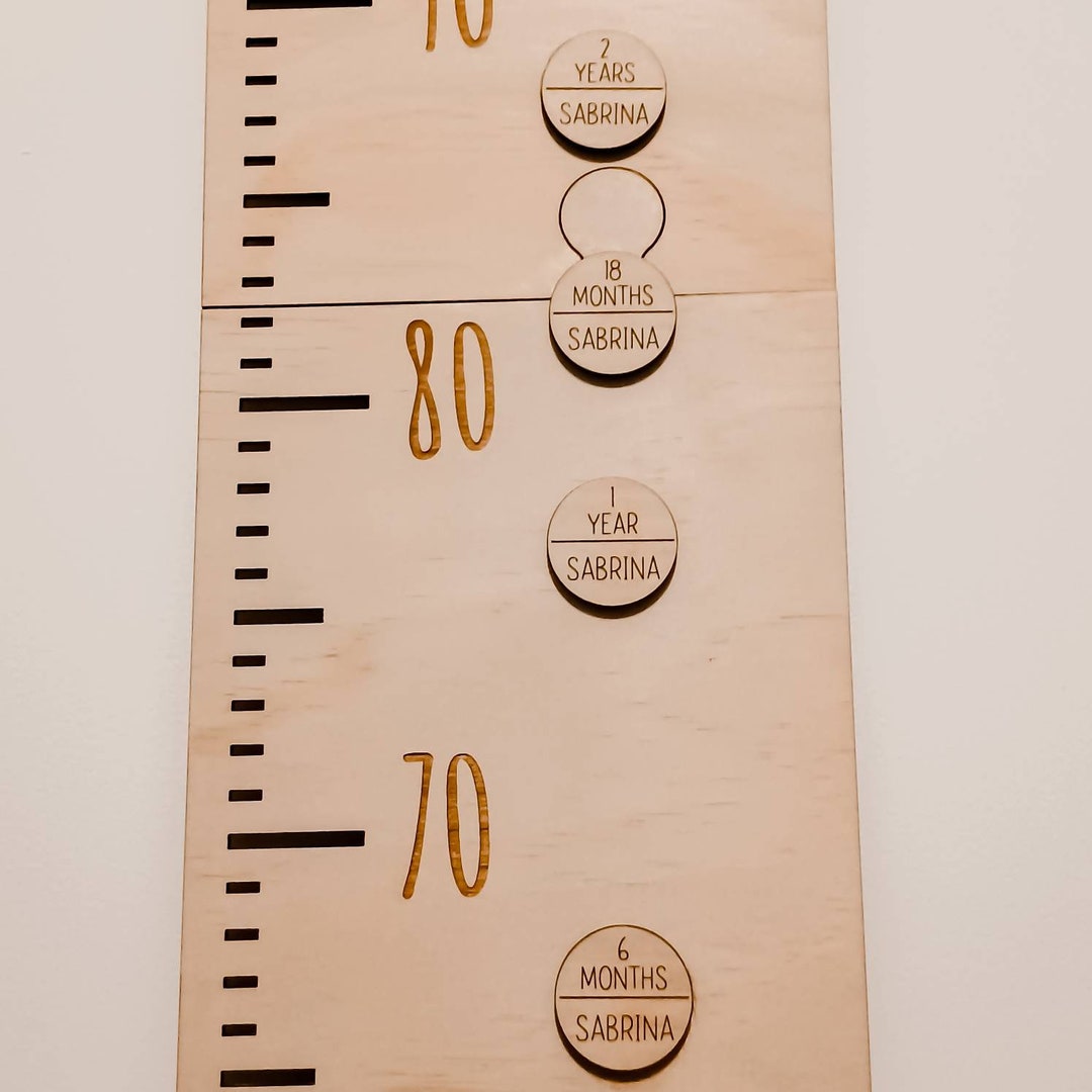 Height Chart Markers Round | Personalised Markers for Growth Chart ...