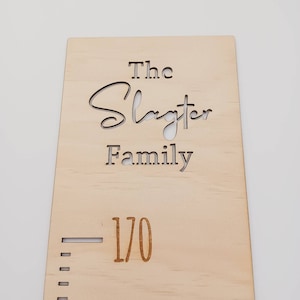 Wooden Family Height Chart | Growth Chart | Surname Height Ruler - Etsy ...