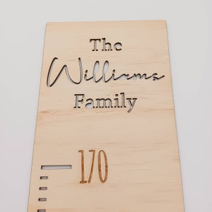 Wooden Family Height Chart | Growth Chart | Surname Height Ruler - Etsy ...