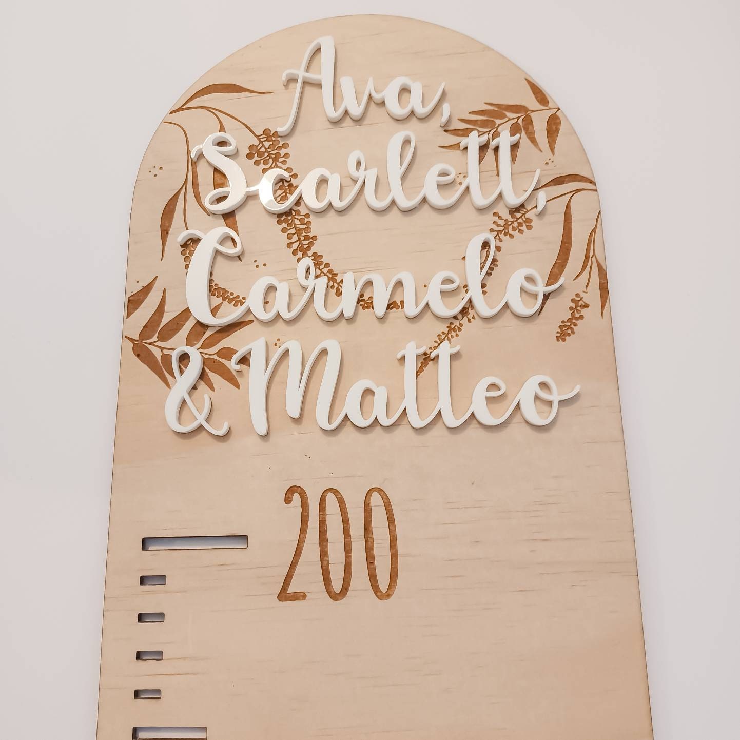 Wooden Australian Natives Height Chart | Growth Chart | Height Ruler ...