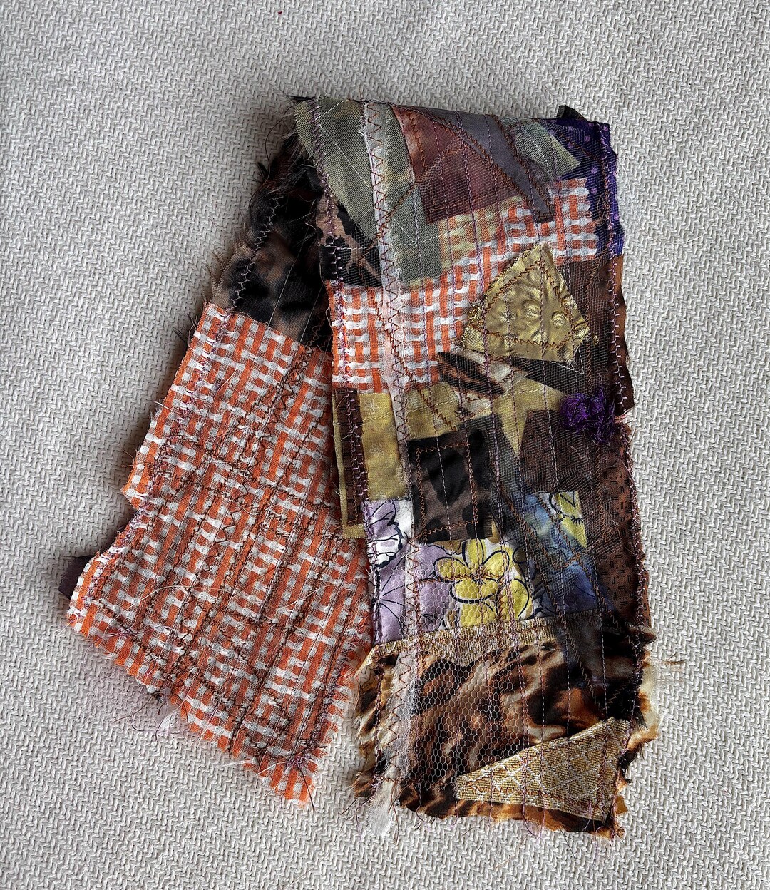 Wide Snippet Roll Junk Journals Fabric Craft Jacket Patches Altered ...