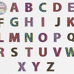 Letter T Leopard Print Cross Stitch Pattern, PDF Download, Beginner ...