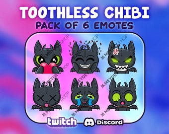 Twitch Toothless | Etsy