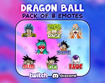 Dragon Ball Z Emotes | Etsy