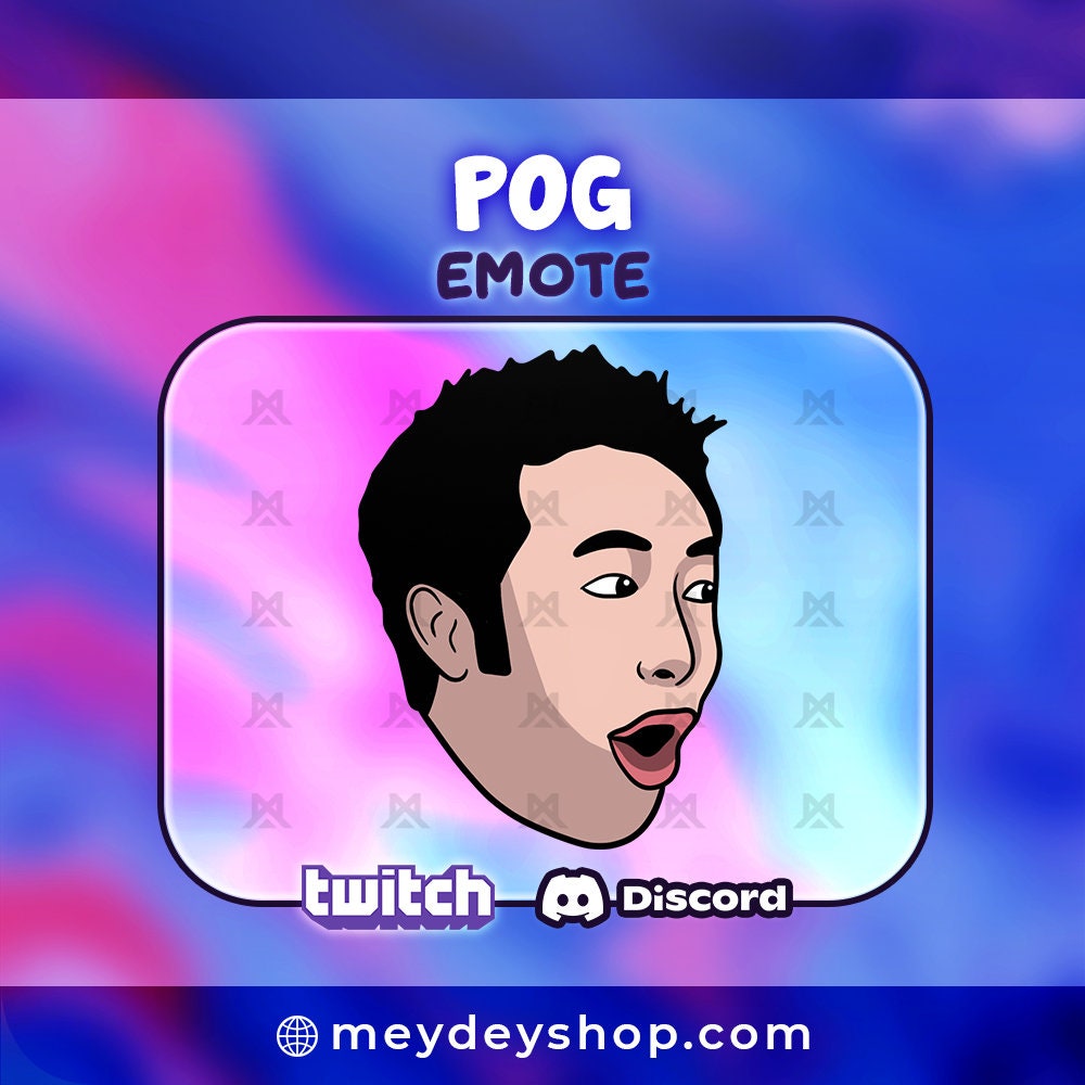POG Twitch Emote Twitch Discord Streaming Streamer | Etsy