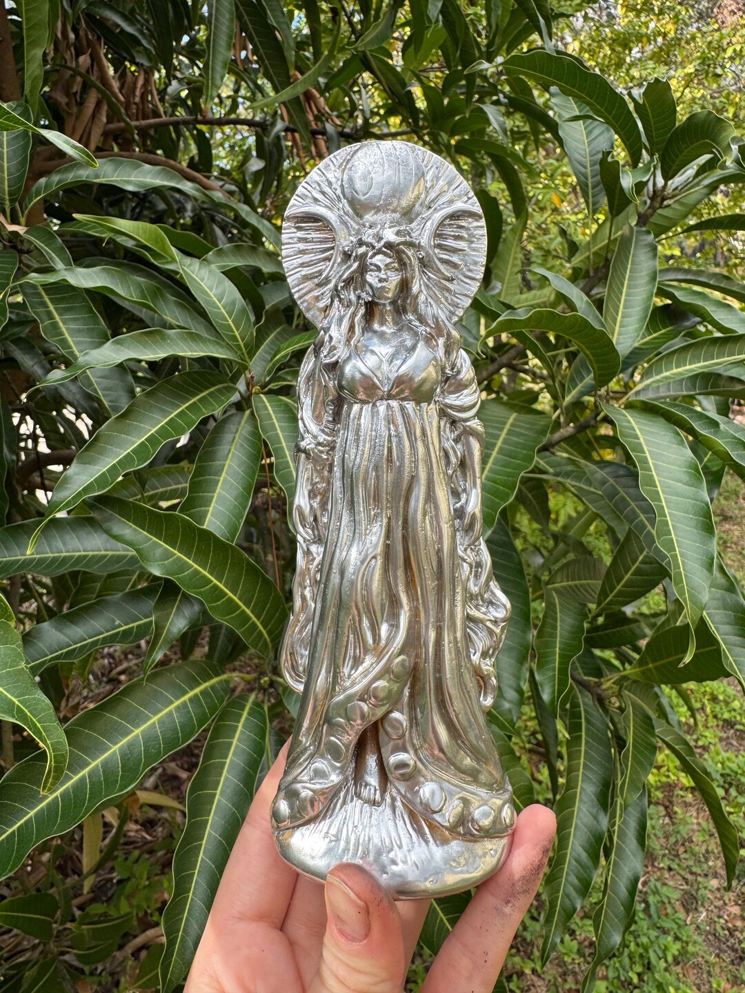 Triple Moon Goddess Statue - Etsy