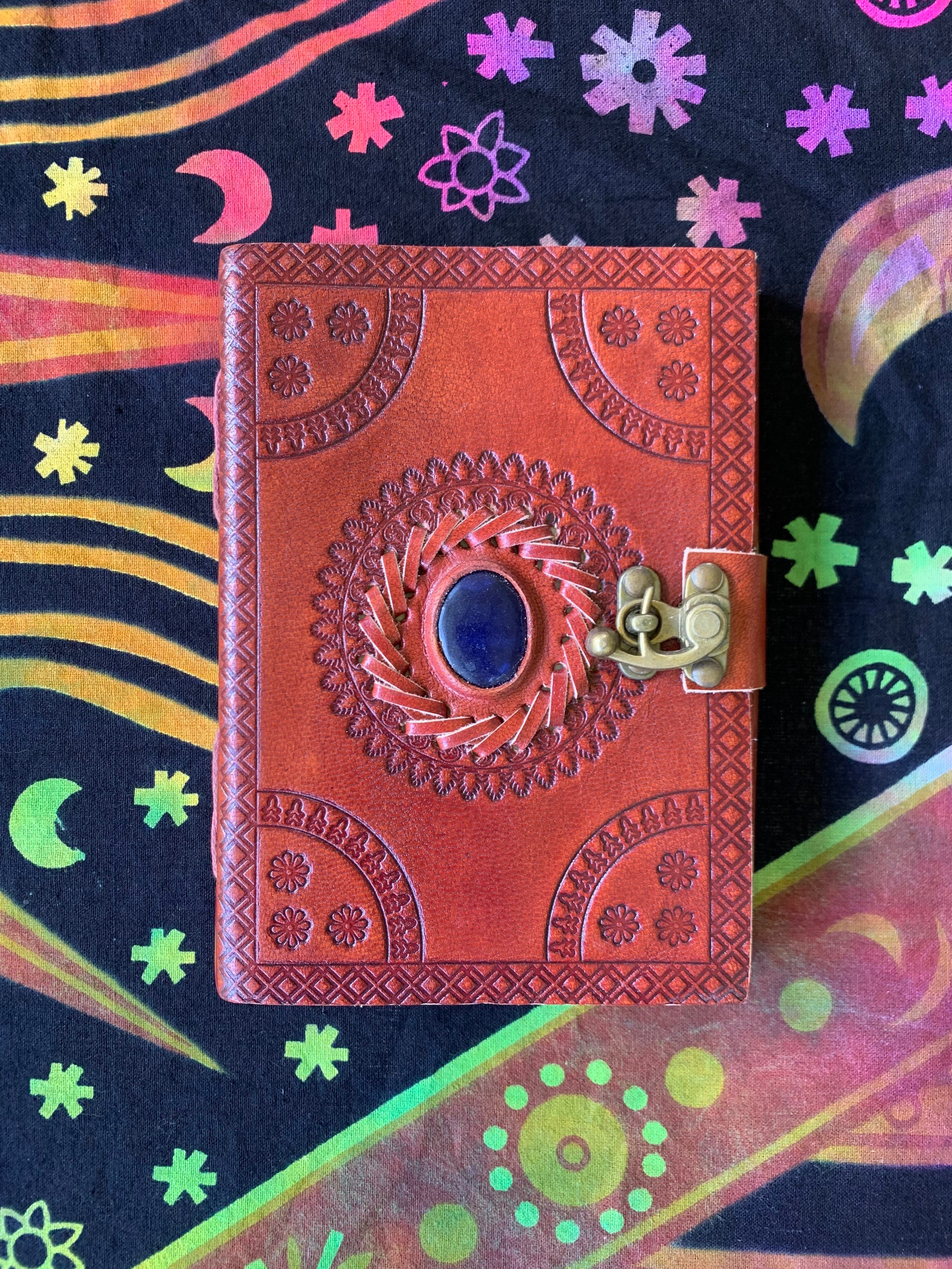 Shadow Work Lapis Leather Journal | Etsy