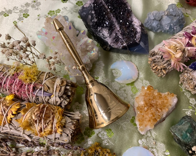 RARE Vintage Early 20th Century Brass Monastery Bell vocem Meam Audit ...