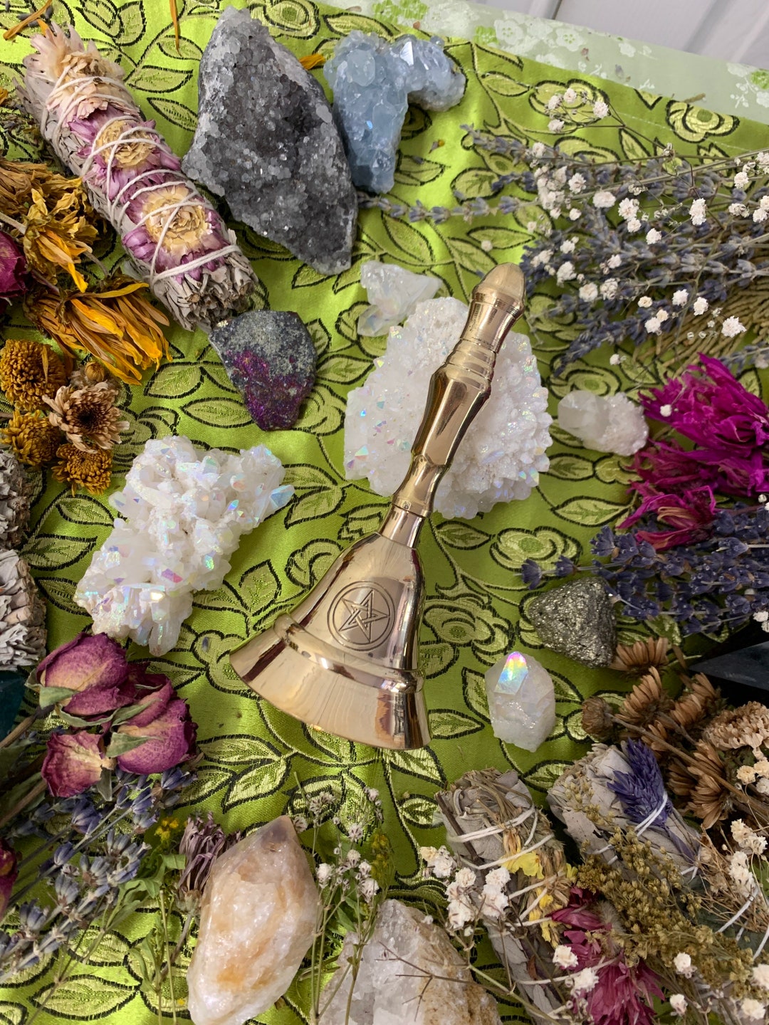 Brass Pentacle Altar Bell 5.5” - Etsy