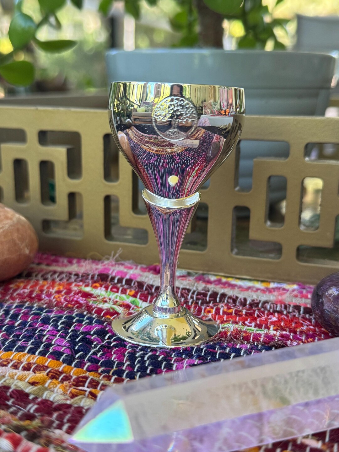 Mini Tree of Life Silver Plated Chalice - Etsy