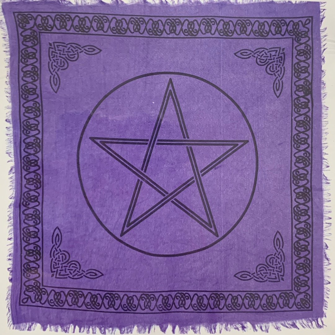 Purple Pentacle Altar Cloth 24 X 24 - Etsy