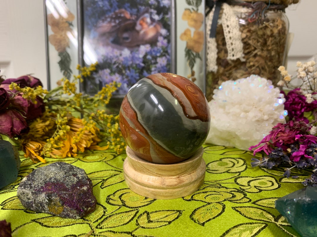 Wooden Crystal Ball Stand - Etsy