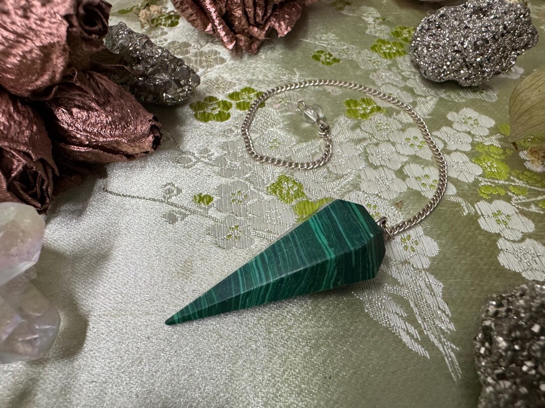Faux Malachite Pendulum - Etsy