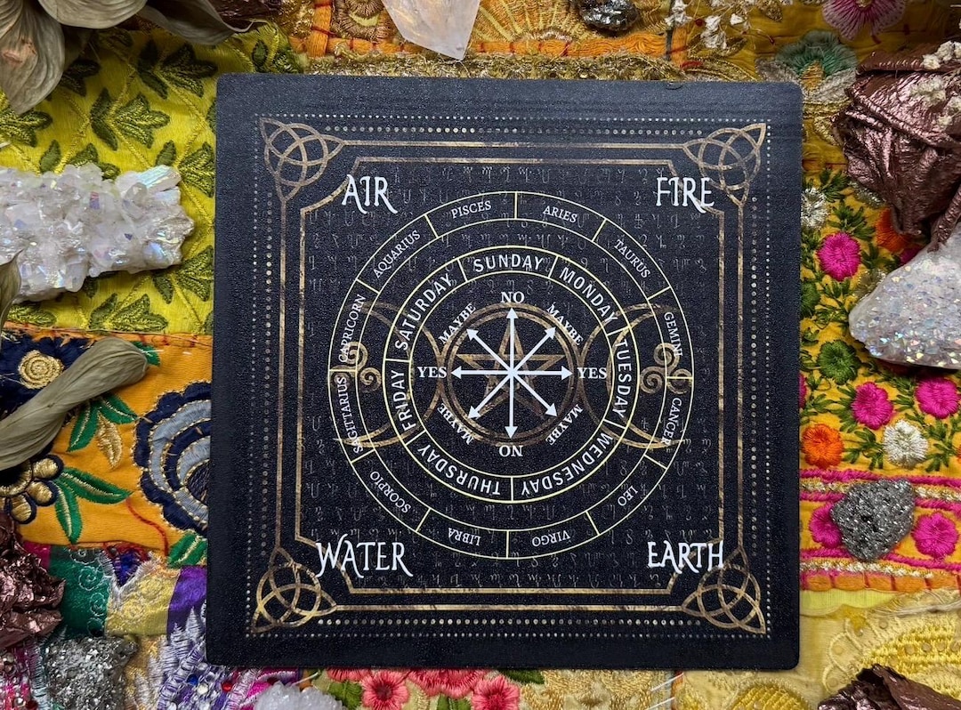 Elemental Pendulum Board/ Crystal Grid - Etsy