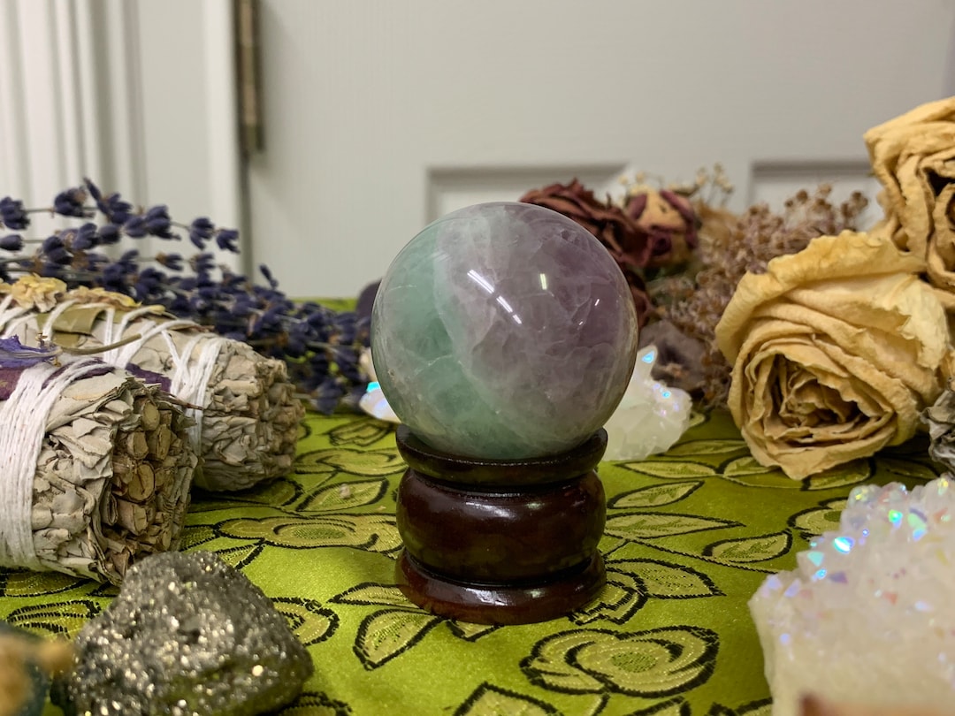 Wooden Crystal Ball Stand Small - Etsy