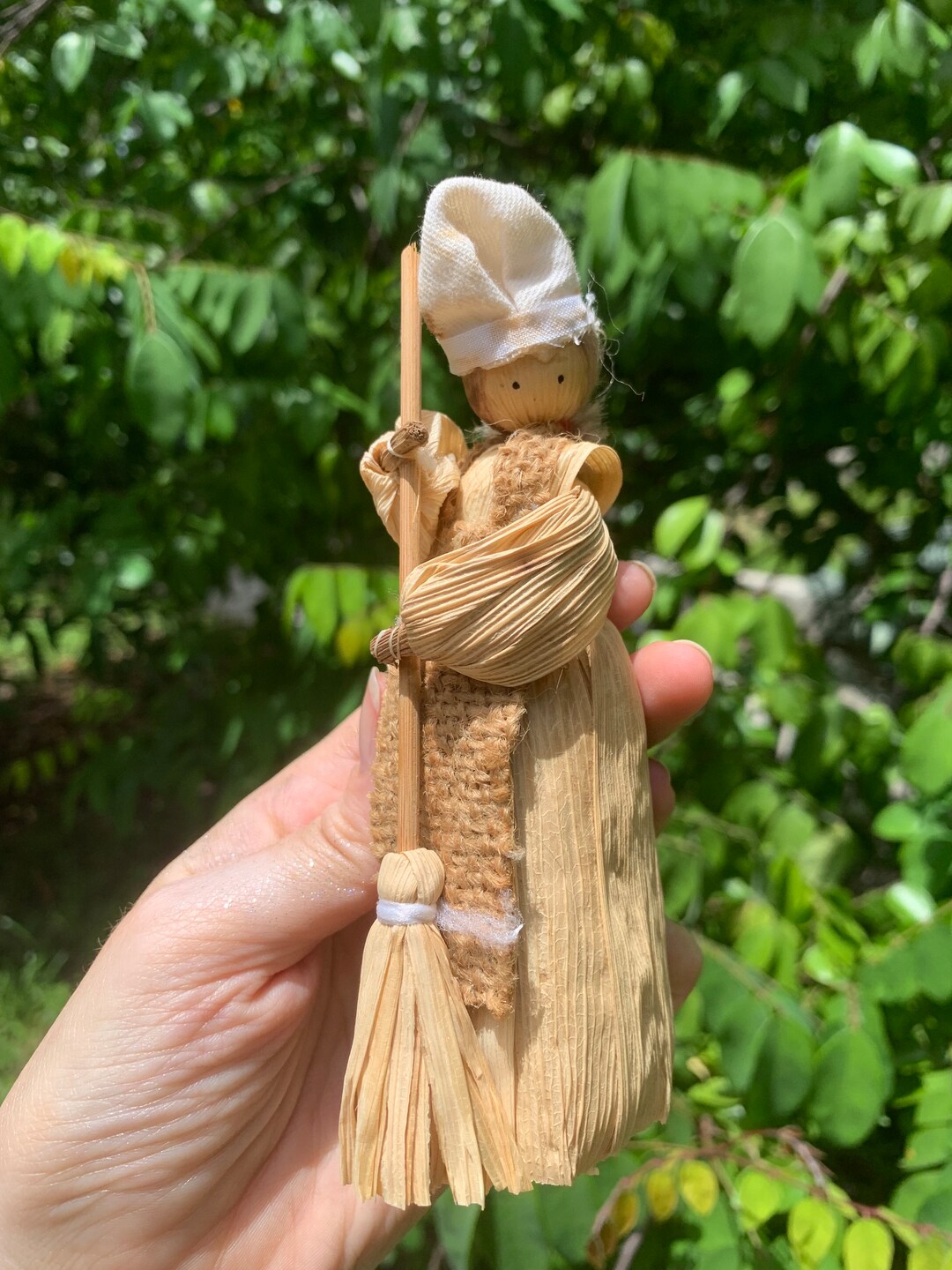 Vintage Corn Husk Doll Harvest Season - Etsy