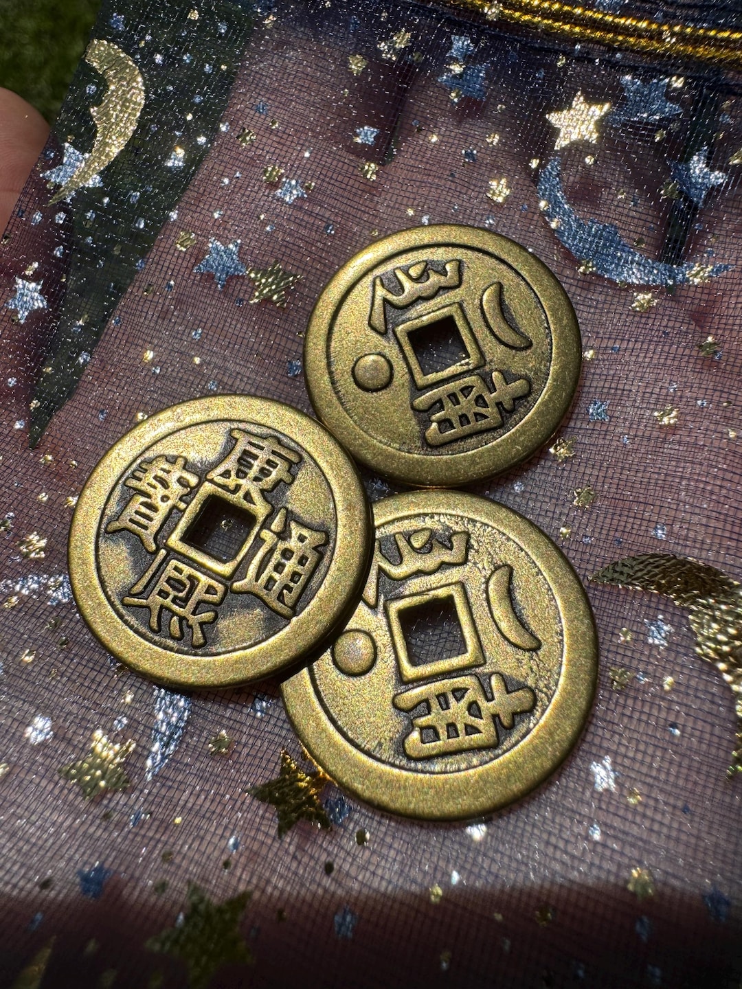 I Ching Coin Set (sun and Moon) - Etsy