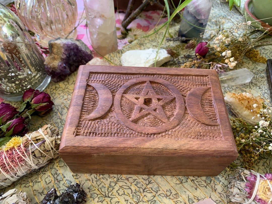 Triple Moon Spell Box and Cedar Kit - Etsy