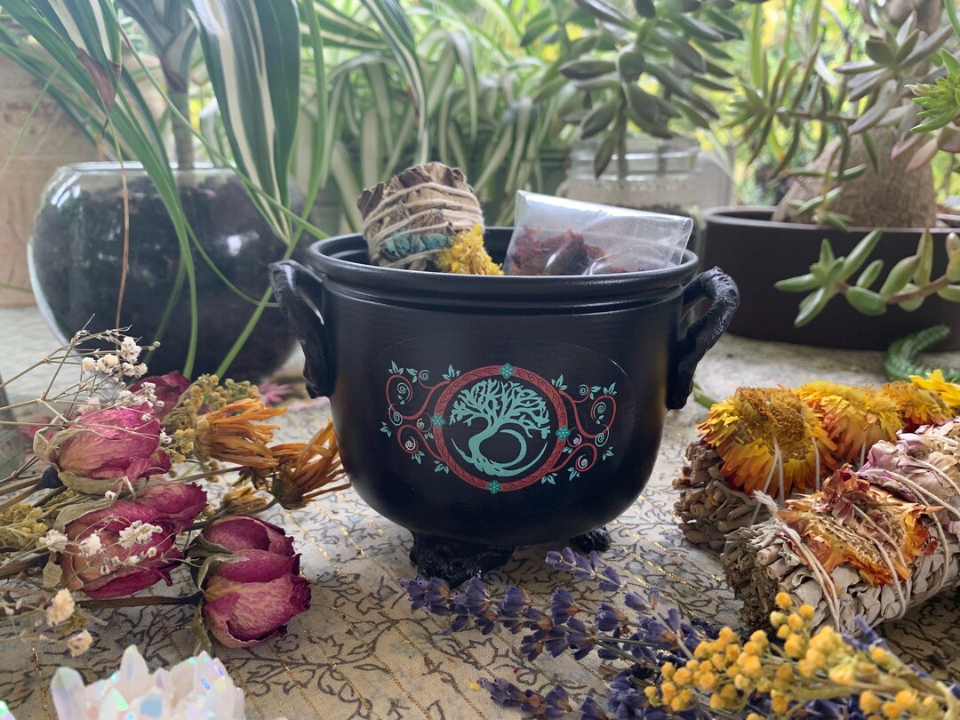 Tree of Life Iron Cauldron Kit - Etsy