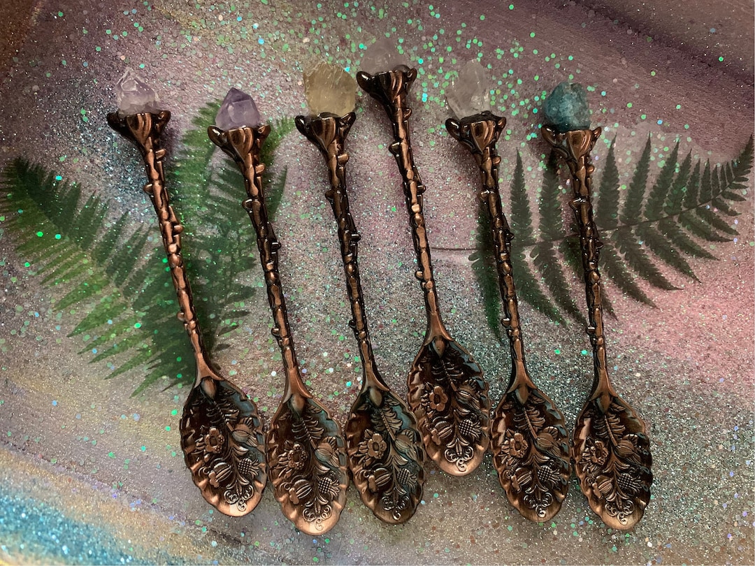 Mini Crystal Apothecary Spoon - Etsy