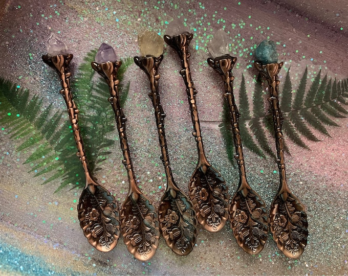 Mini Crystal Apothecary Spoon - Etsy
