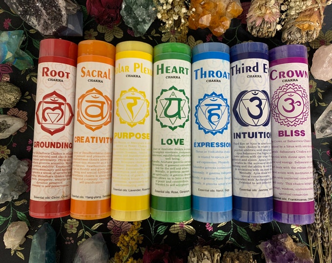 Seven Chakra Candle Set - Etsy